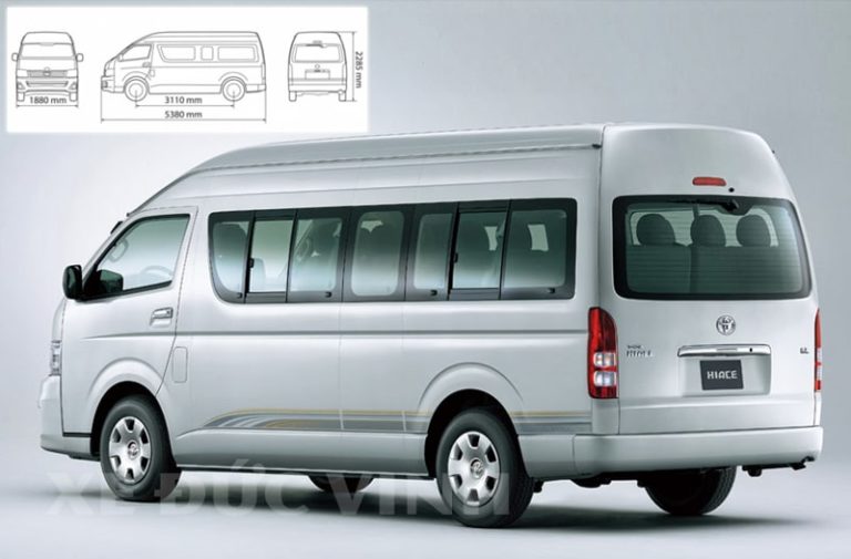 Kích thước xe Toyota Hiace và thông số kỹ thuật | Xe Đức Vinh